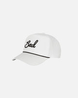 "Bad" Rope Golf Hat - White - Bad Birdie