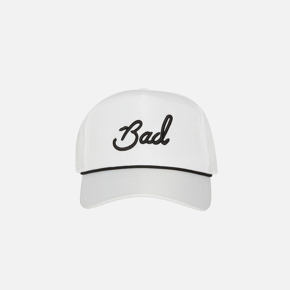 "Bad" Rope Golf Hat - White - Bad Birdie