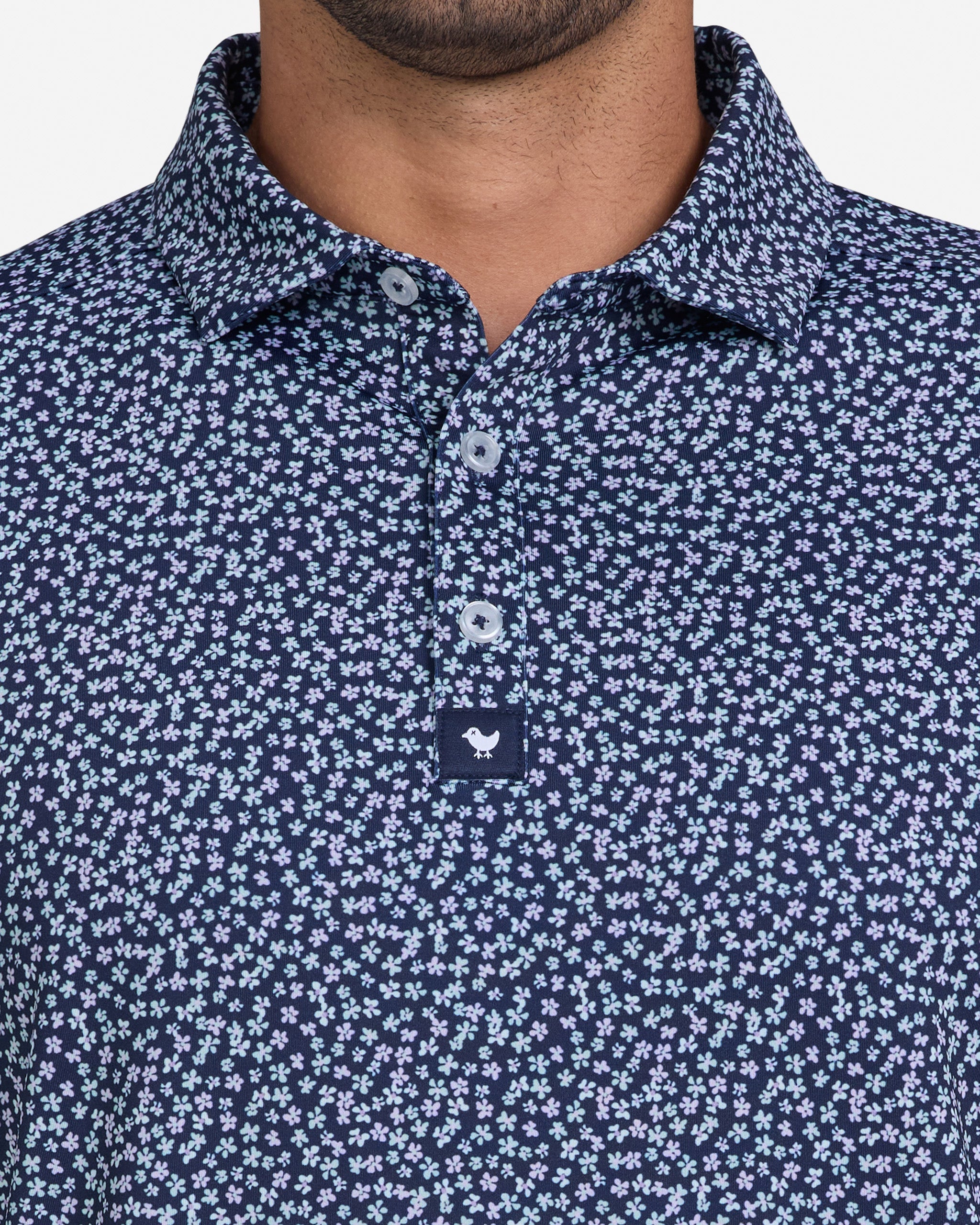 Ditsy Down Polo - Bad Birdie