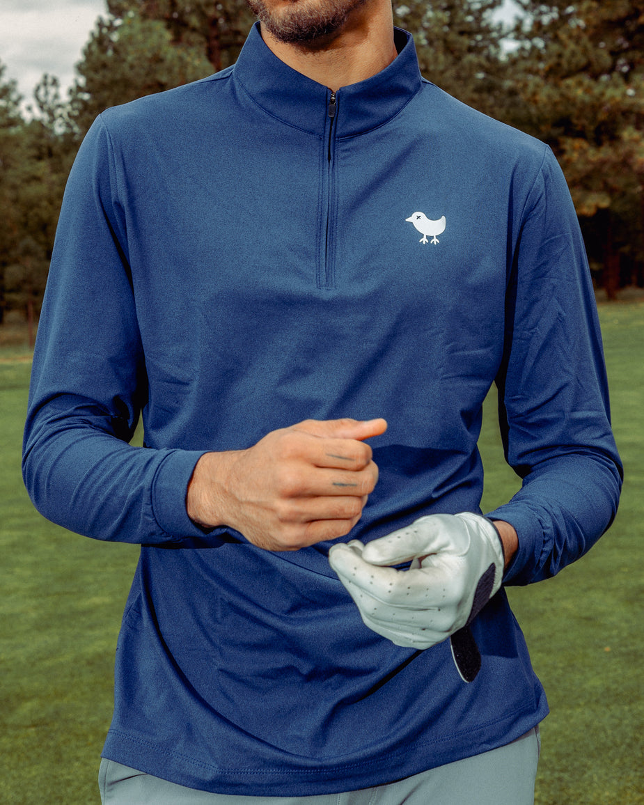 Navy Quarterzip - Bad Birdie