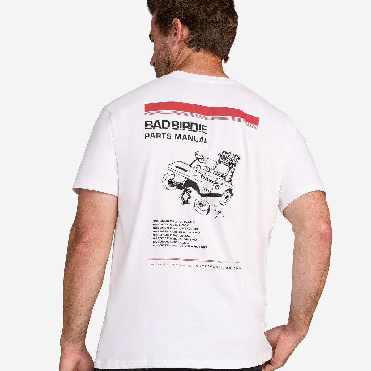 Men's Pit Crew Tee - Brilliant White – Bad Birdie