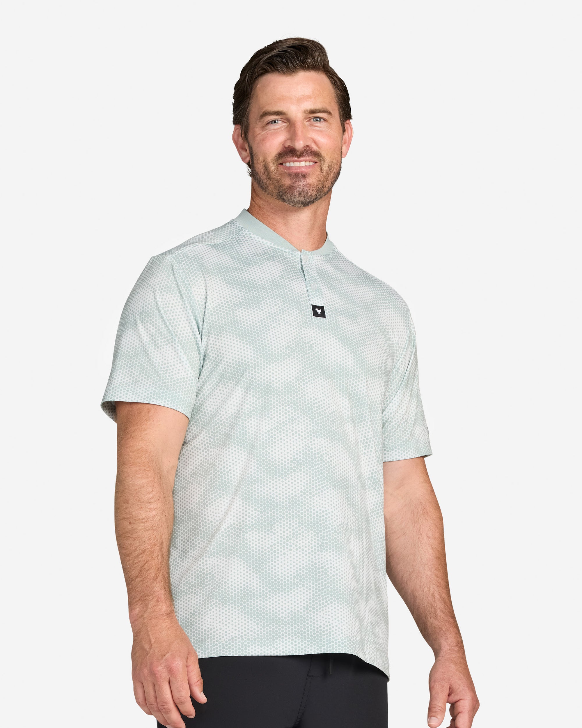 Men's Blade Polo - Through The Fog - Washed Sage – Bad Birdie