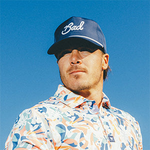 "Bad" Rope Golf Hat - White - Bad Birdie